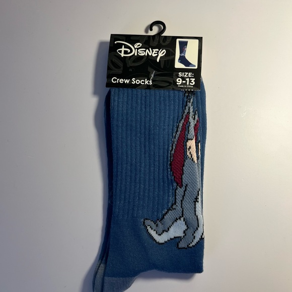 Disney | Underwear & Socks | Disney Eeyore Crew Socks Size 93 | Poshmark
